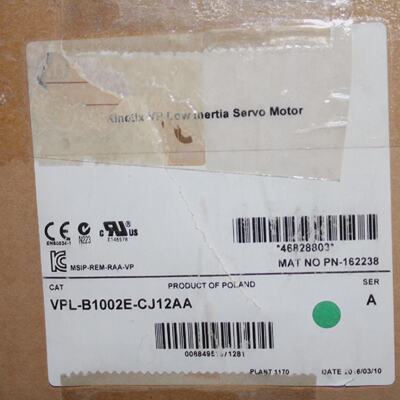 Allen Bradley VPLB1002ECJ12AA Kinetix VP Low Inertia Servo M