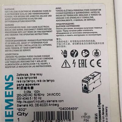 /时间继电器3RP1555-1AP30议价