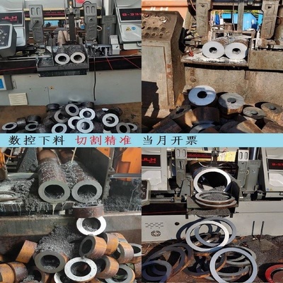 2045号厚壁无缝钢管切割Q345B40cr42CrMo大口径无缝钢管合金钢管