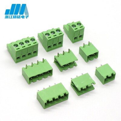 5.08mm插拔式PCB接线端子公母对插插座插头JM2EDGK-5.08连接器