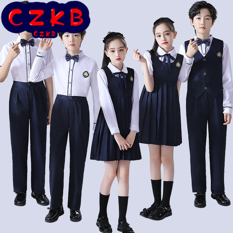 幼儿园园服英伦学院风校服服装合唱团朗颂儿童演出服班服小学生新
