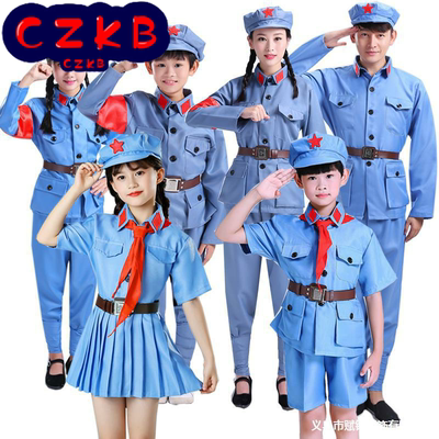 红军演出服八路军成人男女舞台话