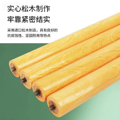桌子腿实木AHE化腿木头增搞拆可桌卸学习桌腿妆通用一件