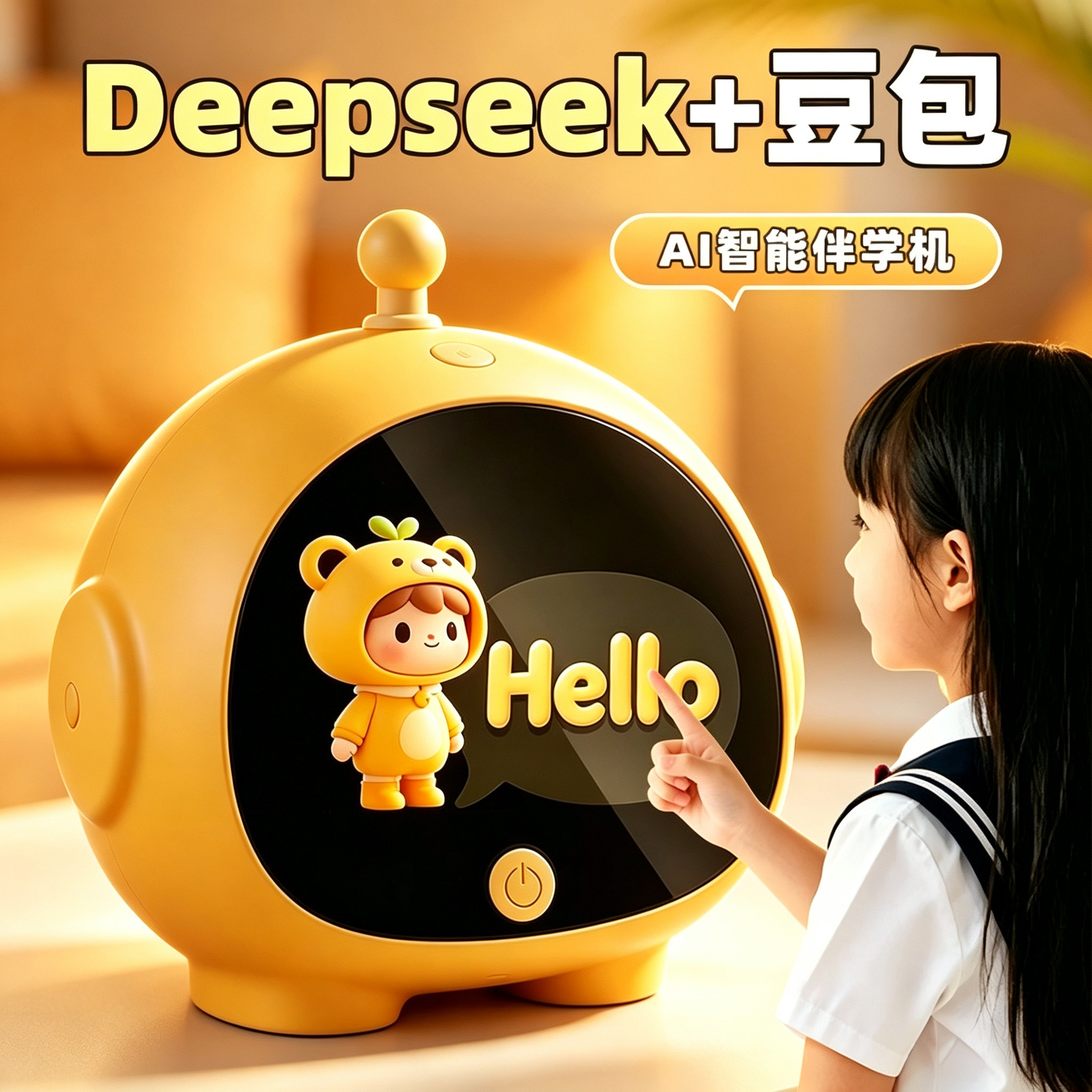 AI智能早教机Deepseek豆包点读机智能陪伴儿童学习机启蒙教育礼物