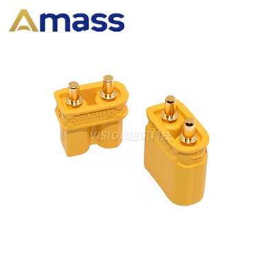 艾迈斯Amass XT30UPB-M/F插头 2mm镀金香蕉插头 XT30电路板