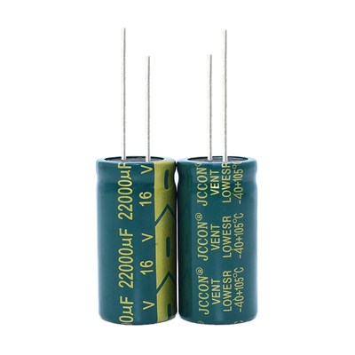 16v22000uf 16v JCCON绿金 直插高频低阻铝电解电容 18x35 18x40