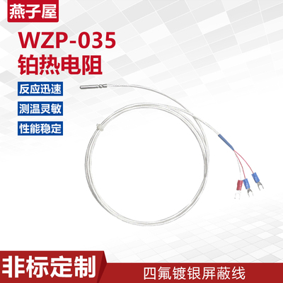 Pt100温度传感器WZP-035热电阻防水油温度探头防腐Pt100铂热电阻