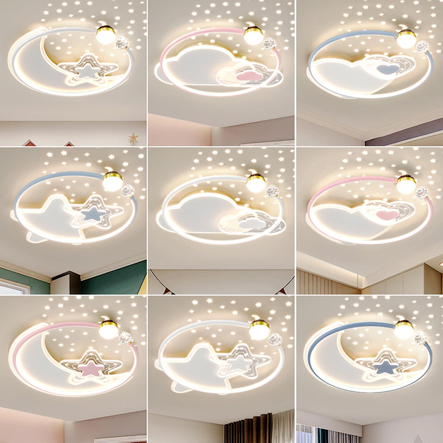 室灯温馨星星月XDG-506亮造型吸顶星LED护卧眼空男孩女孩公灯主儿
