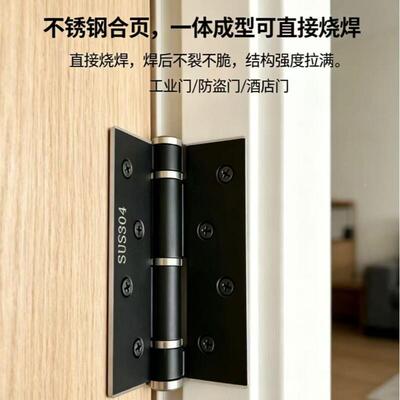 不锈钢液压缓冲合页子母隐自形门合平开CIM荷叶关门门隐形动定位