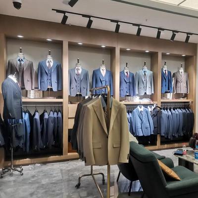 高档名牌男装店铺服装展示架落地式组合多双层西裤货架挂衣服架子