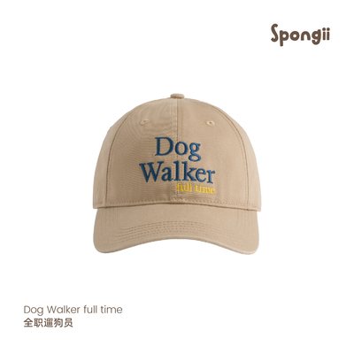Spongii*全职遛狗员做旧款水洗鸭舌帽