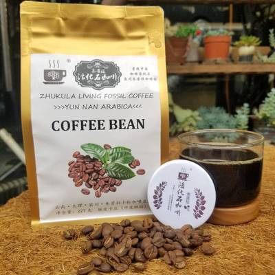宾川朱苦拉咖啡豆227克中度烘焙铁皮卡活化石咖啡