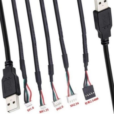 UL2725双目摄像头连接线USB2.0-A公延长线转mx1.25-5p端子线纯铜