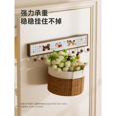 【TOOLCLUB】多巴胺联排吸盘挂钩门后挂衣架免打孔强力承重多功能