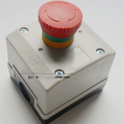 天得TNB1-BKR 1AB 1孔急停按钮盒 1NO+1NC TN2-B1  TN2B1-BKR3