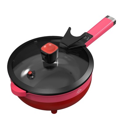 马克西姆不粘锅电炒锅家用平底炒菜小型多功能不沾火锅一体网红锅