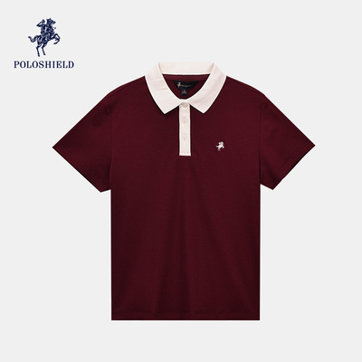 【商场同款】POLOSHIELD女士百搭时尚POLO衫短袖上衣6262T1C063