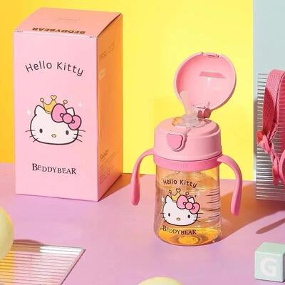杯具熊 儿童男女宝宝中透PPSU学饮杯吸管手柄水杯XY005-240