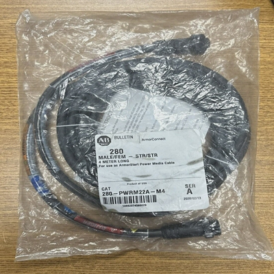 ALLENBRADLEY280-PWRM22A-M4MALE/FEMSTR/STRMEDIACABLE4M
