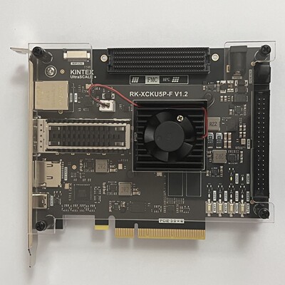 KU5P开发板 FPGA开发板 XCKU5P FMC HPC QSFP28 100G光口 PCIE3.0