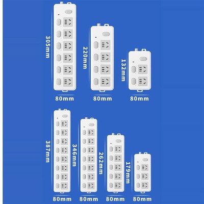 自接线插座家用无线插排5/6/7/8/9/10/12/14/插位分控不带线排插