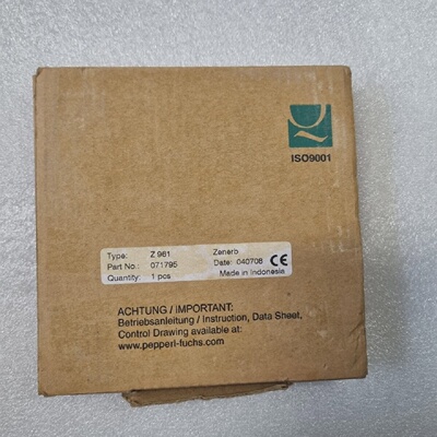 PEPPERLFUCHS Z961 71795 ZSYSTEM ZENER BARRIER FREE FAST SHIP