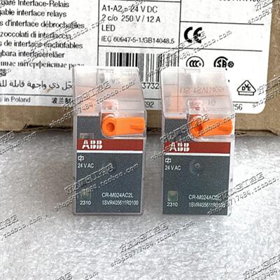CR-M024AC224VAC原装进口ABB小型继电器CR-M024AC2L现货正品