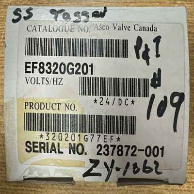 ASCOEF8320G201SOLENOIDVALVE35PSI1/4