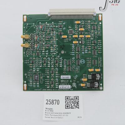 25870 ADVANCED ENERGY PCB OVATION 5060 60MHZ 4X VI MEASUREME