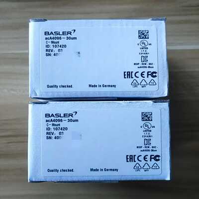 询价巴斯勒BasleracA4096-30um工业相机，一英寸