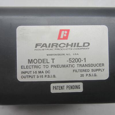 Nuovo Fairchild T52001 Trasduttore Pneumatico T52001