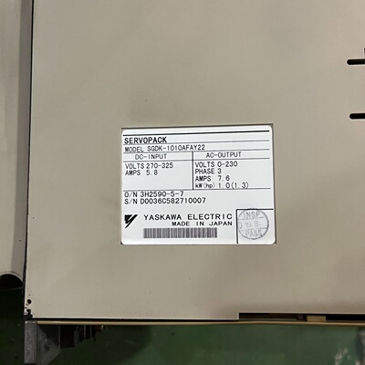 【询价】SGDK-1010AFAY22 安川伺服驱动器