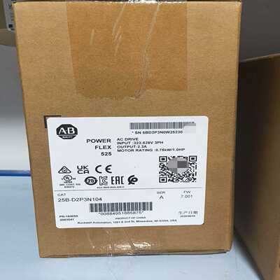 AB变频器25B-D2P3N104全新原装正品，PowerF