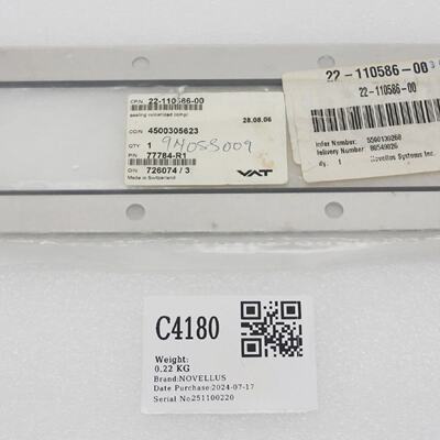 C4180 NOVELLUS SEALING VULCANIZED COMPL.  2211058600 NEW 777