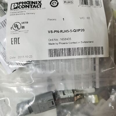 配件菲尼克斯1658435RJ45连接器VSPNRJ455QIP20议价