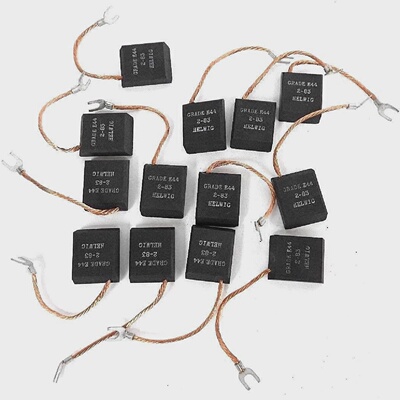 LOT OF 13 NEW HELWIG CARBON E83 GRADE E44 CARBON BRUSES