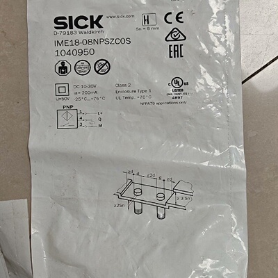 西克接近开关IME1808NPSZC0S订货号10409-议价