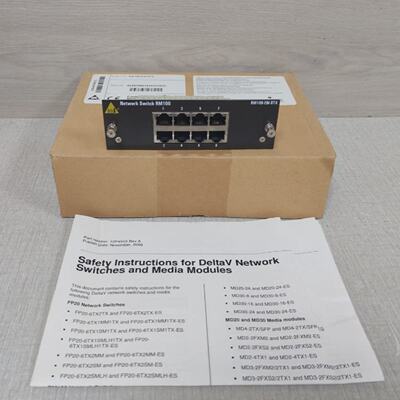 Emerson Deltav RM100EM8TX Network Switch RM100 8Port Expansi