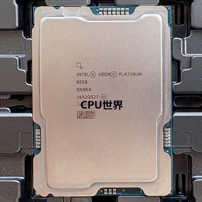 INTELplatinum铂金8558正式2.1G睿频4.0G48核LGA4677服务器CPU原