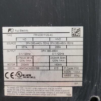 询价*变频器FRN0361F2S4C380440V三相输