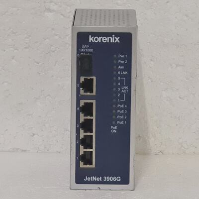 Korenix JetNet 3906G Industrial 6Port Gigabit IEEE802.3afat