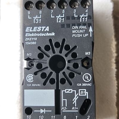 询-ELESTA继电器底座ZKE11812A300VAC