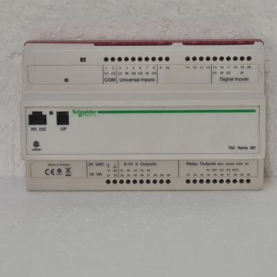Schneider TAC Xenta 281NP 007300300 V3.84 Programmable HVAC