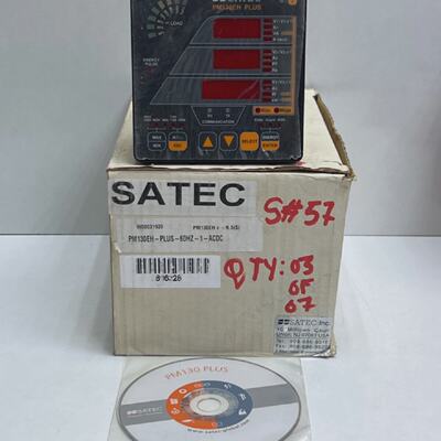 SATEC PM130EHPLUS60HZ1ACDC MILTIFUNCTIONAL POWER METER