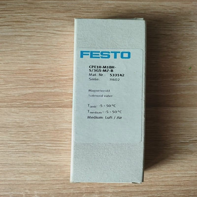 FestoCPE10-M1BH-5/3GS-M7-B5/3-WayClosedCenterSolenoidV