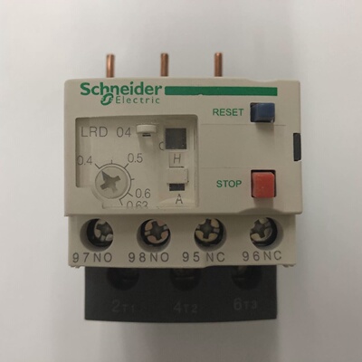 询价原装正品LRD04C0.40.63A施耐德过流保护热过载继电器