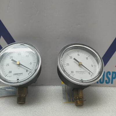 Ashcroft 2422021 Gauge Vacuum 0300 30 H2O 212 14 NPT SET OF