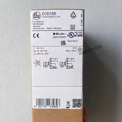 议价德国O1D155易福门Ifm激光测距感测器全新原装进口现货量大价