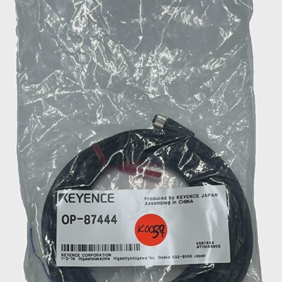 KeyenceOP87444面板显示器电源线5米M84针直线到线