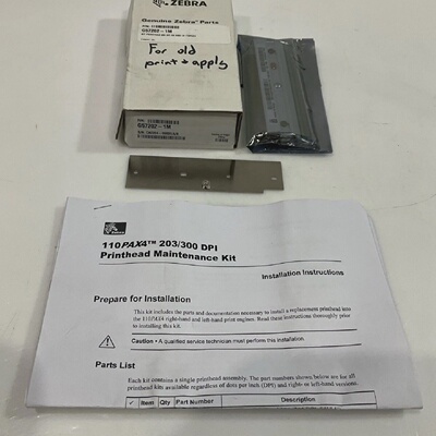 ZEBRA  G572021M  110PAX4  PRINTHEAD  KIT  203  DPI RH AND  L